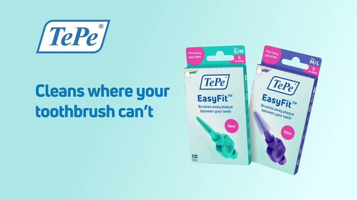 Brush away plaque between teeth with TePe EasyFit™ | TePe