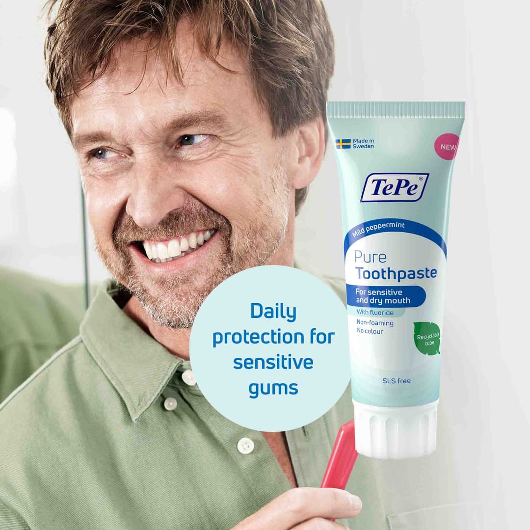 TePe Pure™ Toothpaste, mild peppermint