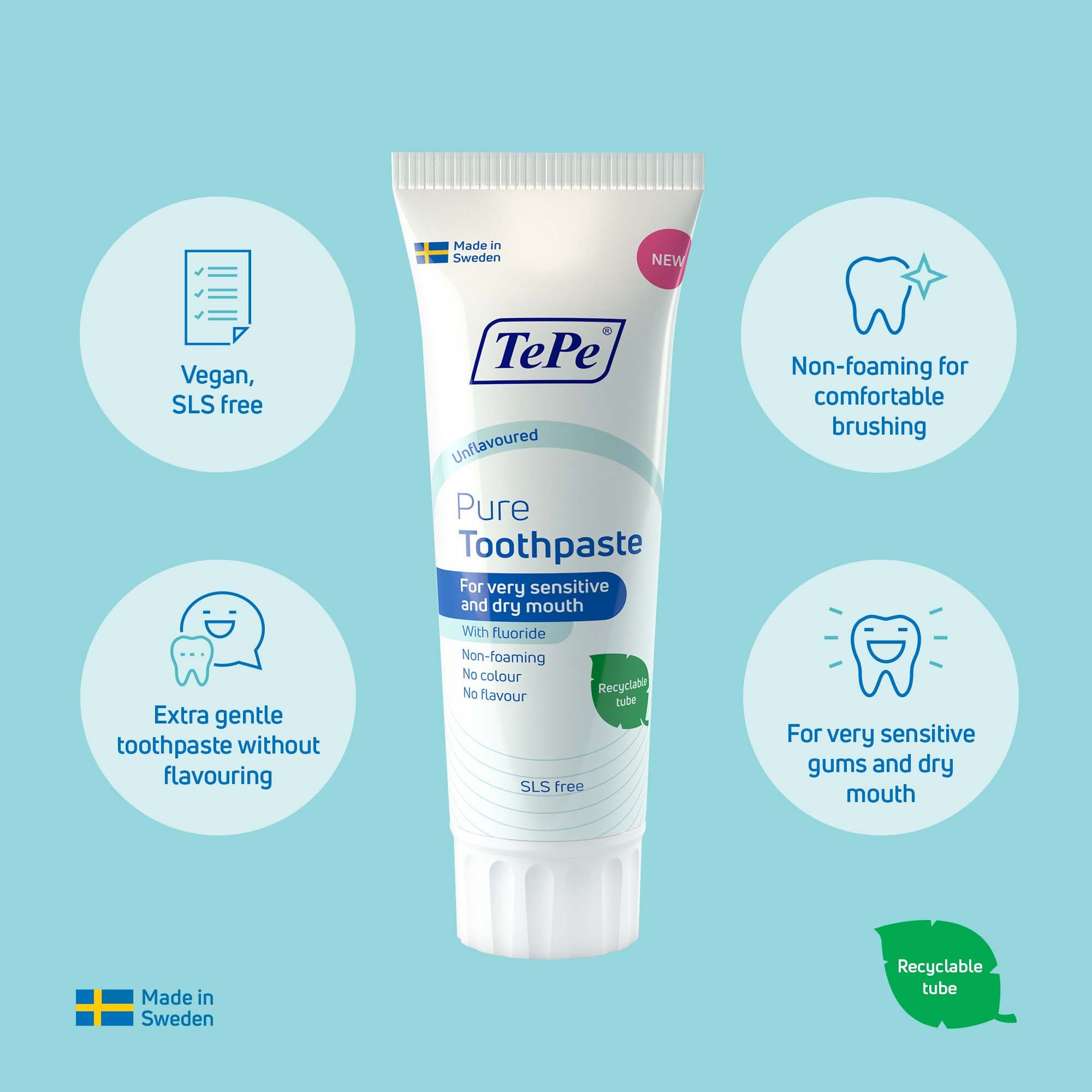 TePe Pure Toothpaste, unflavoured
