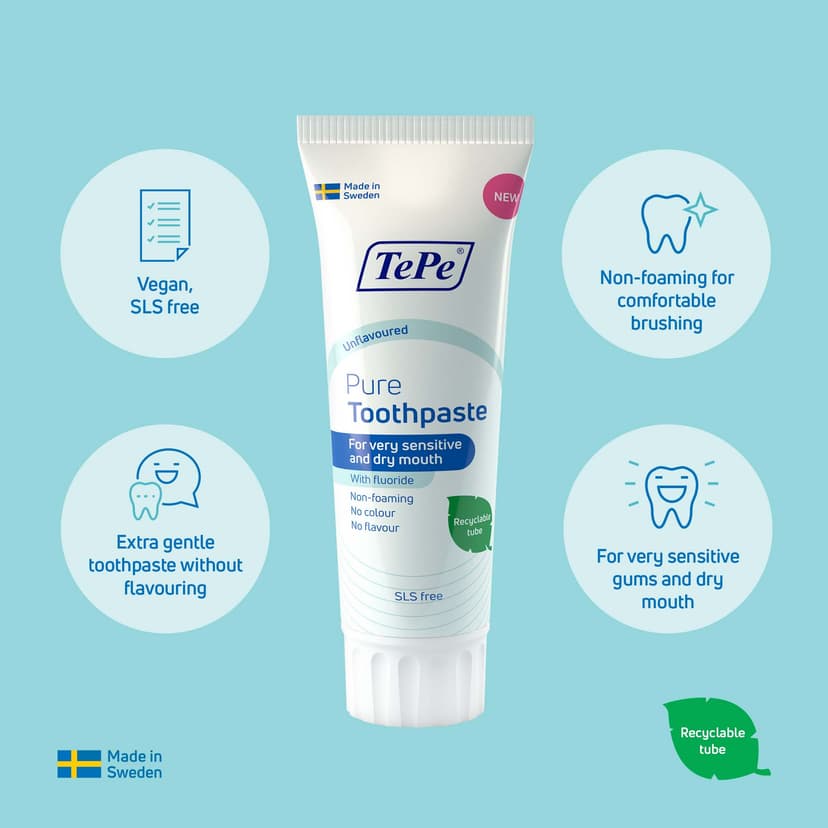 TePe Pure Toothpaste, unflavoured