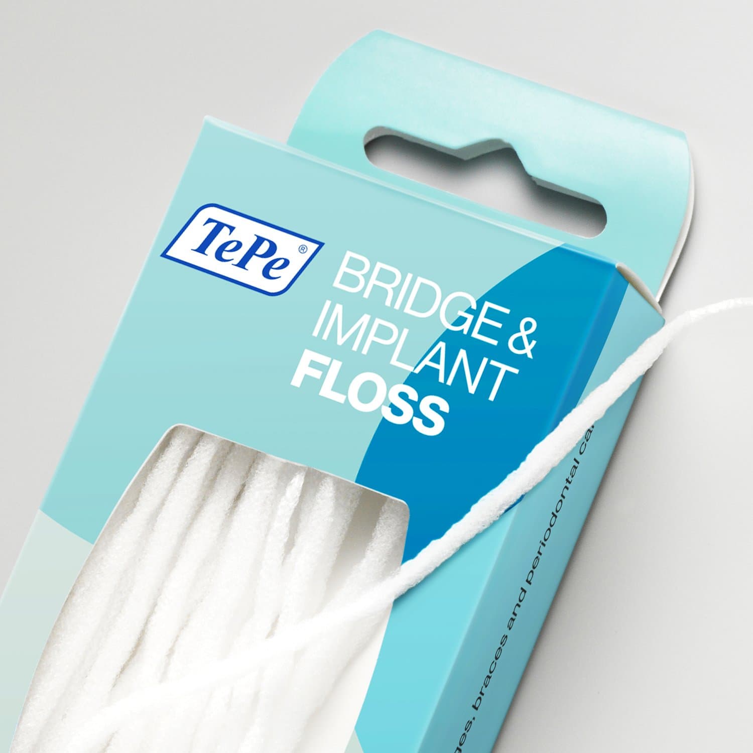 TePe® Bridge & Implant Floss für Implantate, Brücken und Zahnspangen | TePe